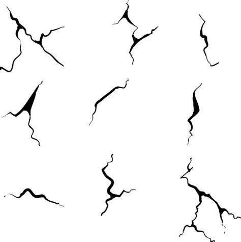 Hand Drawn Cracked Egg Ground Glass Wall Vector Image