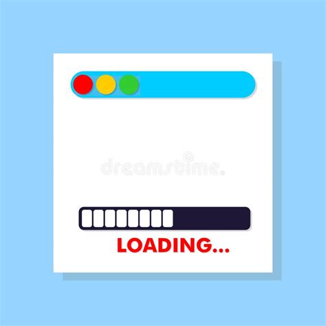 Vector Loading Bar Status And Progress Vector Illustration Stock Vector Illustration Of