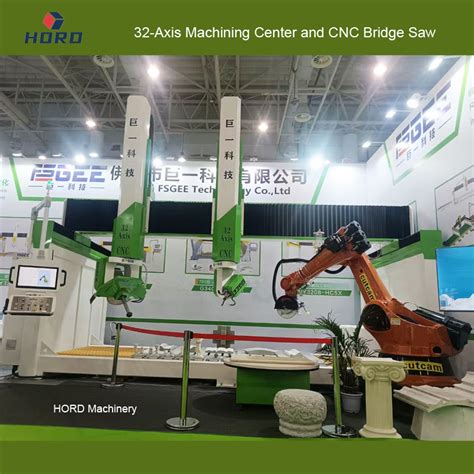 Dual Spindle Multi Axis Stone Cnc Bridge Saw And Router Center