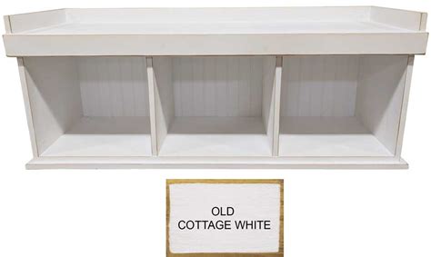 Cubby Bench 50 Long Wooden Storage Bench Sawdust City Llc