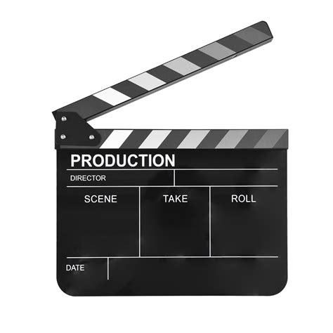 Acrylic Clapperboard Film Clapboard Movie Directors Slate Cut Action