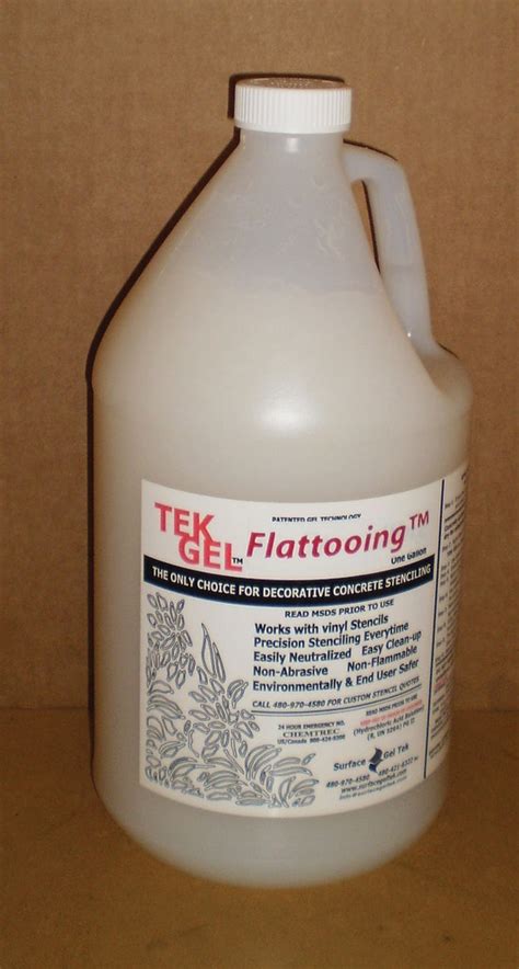 Tek Gel For Flattooing From Surface Gel Tek For Construction Pros