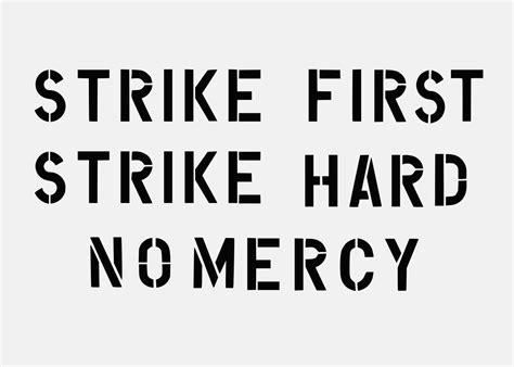 Strike First Strike Hard No Mercy Wallpapers Wallpaper Cave