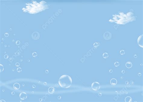 Background Latar Belakang Gelembung Awan Biru Biru Awan Gelembung