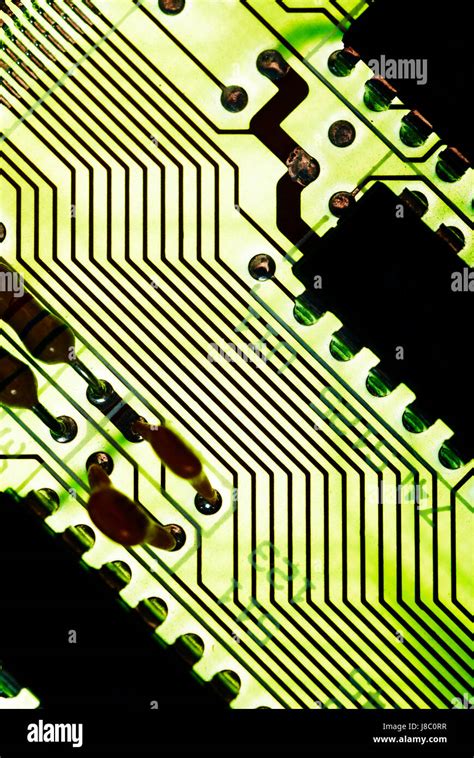 Printed Circuit Board Data Processing Data Interchange Computer Engineering Stock Photo Alamy