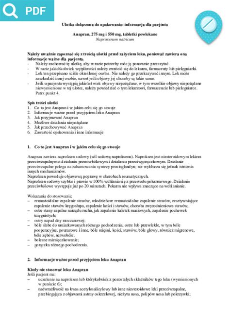Anapran Cena I Dostępność W Aptekach W Całym Kraju Gdzie Po Lek