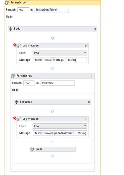 Nested For Each Row Activities Help Uipath Community Forum