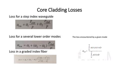 Unit 2 Attenuation Bending Loss Core Cladding Losses Pdf