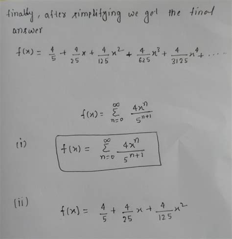 Find A Geometric Power Series For The Function Centered At 0 By The
