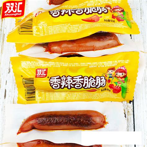 双汇香辣香脆肠60支脆皮玉米热狗肠火腿肠即食辣味小零食泡面搭档 阿里巴巴