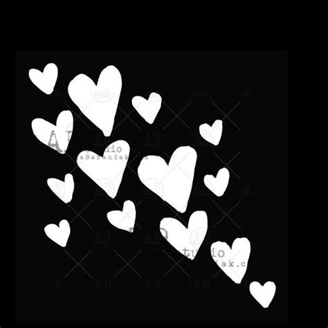 סטנסיל שבלונה לבבות Ab מיכאלה עיצובים ויצירה