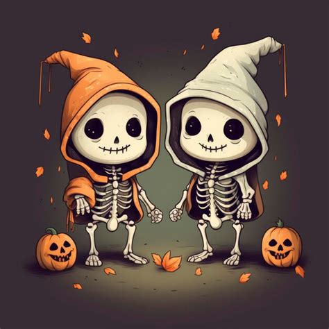 Premium Photo 3d Cute Skeletons