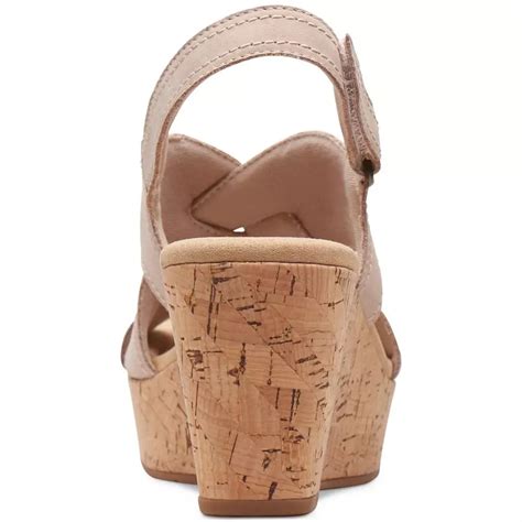 Clarks Womens Rose Erin Woven Strap Wedge Sandals Sandals Free