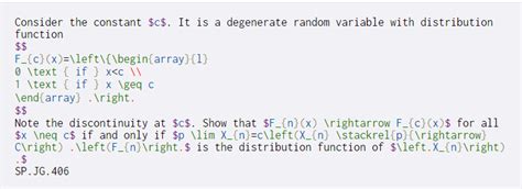 Solved Consider The Constant C It Is A Degenerate Random