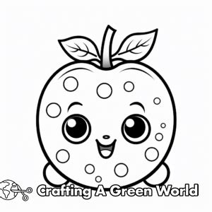 Cute Fruit Coloring Pages Free And Printable