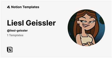 Liesl Geissler Template Creator Notion Marketplace