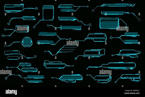Hud Callout Titles Information Call Box Bars And Digital Info Boxes
