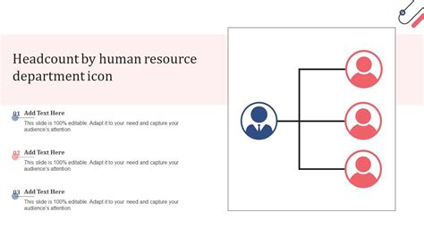 Headcount By Human Resource Department Icon Ppt Sample