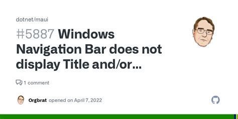 Windows Navigation Bar Does Not Display Title Andor Toolbaritems