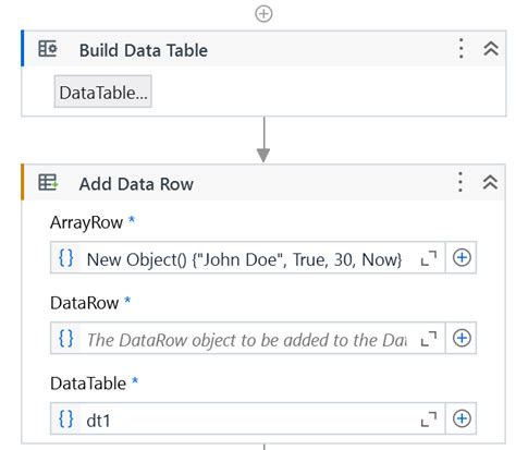Add Data Row After Build Data Table Studio Uipath Community Forum