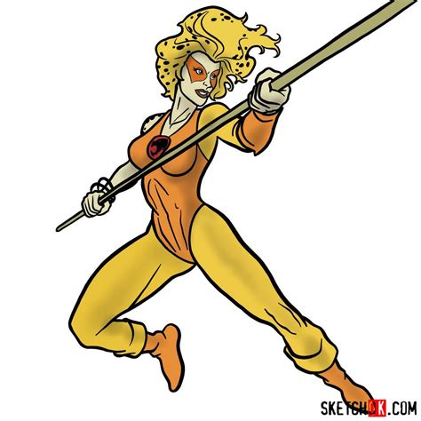 How To Draw Cheetara From Thundercats Step By Step