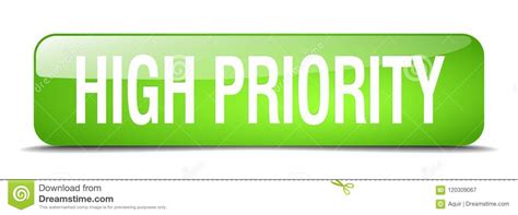 High Priority Button Stock Vector Illustration Of Push 120309067