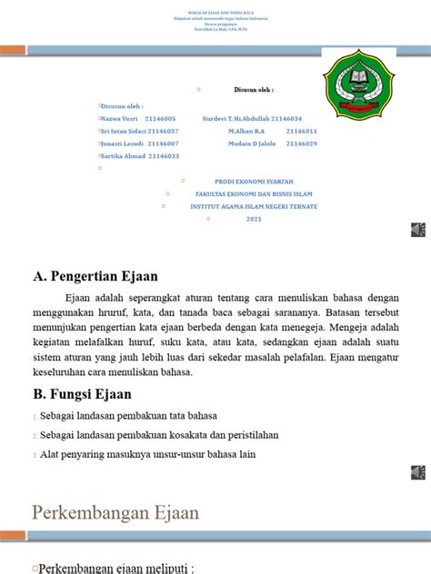 Makalah Ejaan Dan Tanda Baca Pdf