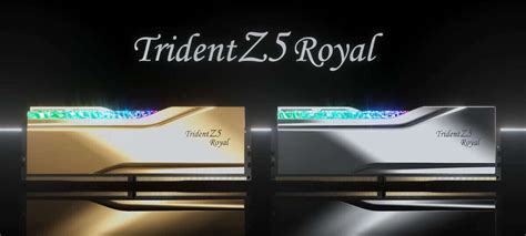 G Skill Trident Z5 Royal Ddr5 Memory Series Pictured Techpowerup
