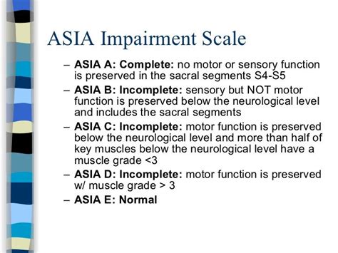 Image Result For Asia Spinal Cord Injury Scale For Dummies Spinal