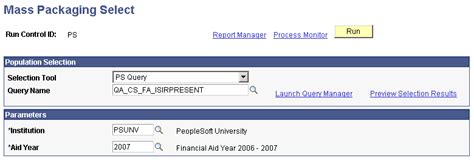 Performing Mass Packaging Using Application Data