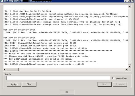 Solved As Java Vm Terminated With A Non Zero Exit Code An Sap