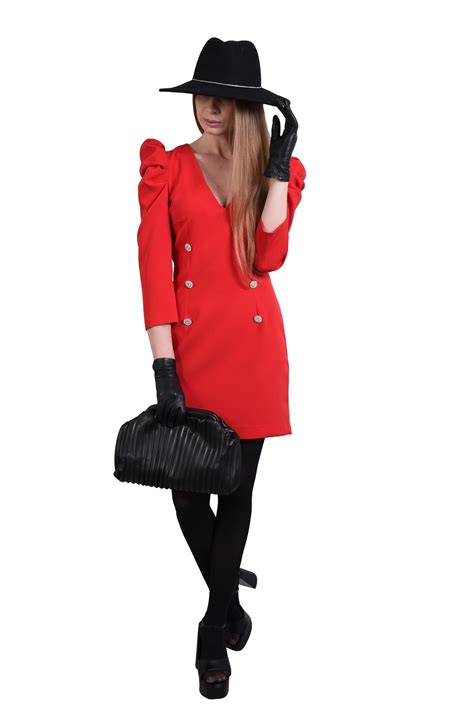 Rochie Rosie Eleganta Cu Maneci Fronsate Poema