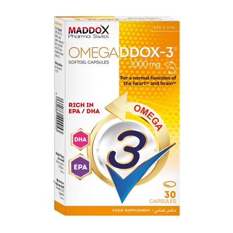 Omegaddox 3 1000mg 30 Cpsules Anwar Store