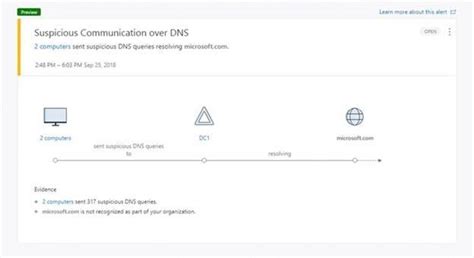 New Preview Detection Suspicious Communication Over Dns Microsoft