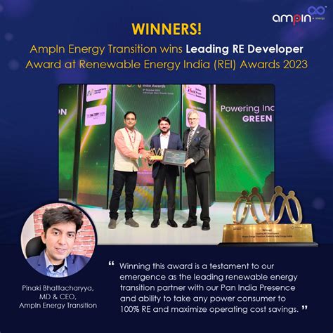 Saurabh Solanki On Linkedin Reiawards Rei Ampin Renewable