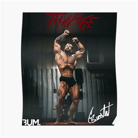 Cbum Chris Bumstead Bodybuilding Gym Poster For Sale By Gear X