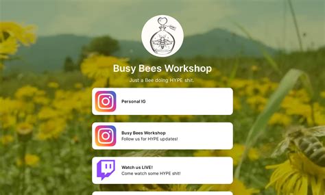 Busy Bees Workshops Flowpage
