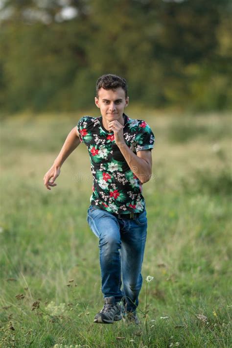 Young Boy Running Stock Image Image Of Leisure Adult 133156361