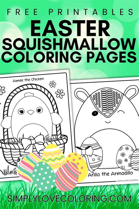 27 Easter Squishmallow Coloring Pages Free Pdf Printables Simply Love Coloring