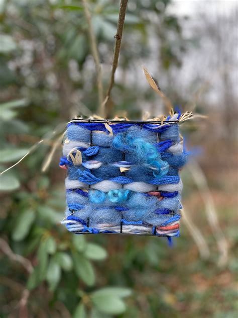 Rectangular Nesting Basket For Birds Etsy