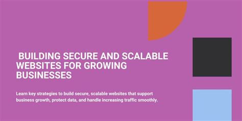 building secure and scalable websites for growing businesses velocity