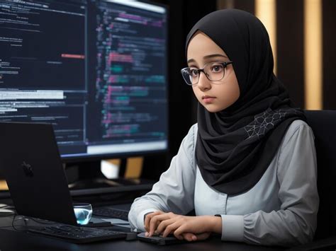 Premium Photo Portrait Of A Thoughtful Middle Eastern Female Working