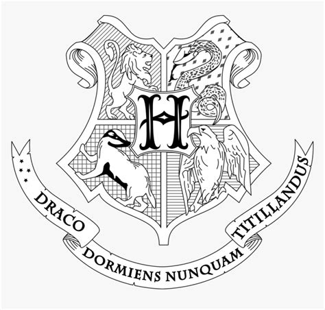 Slytherin Crest Vectorified Colorear Sketch Coloring Page
