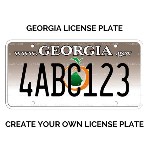 Georgia License Plates Through The Years At Aileen Markham Blog