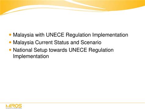 Ppt Unece Wp 29 Regulation Implementation In Malaysia An Update
