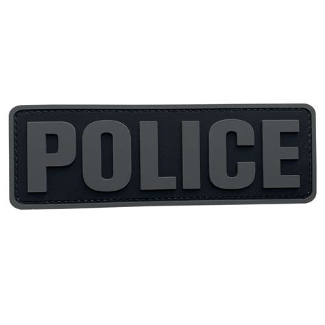 Uuken 6x2 Inches Military Police Vest Patch Pvc Rubber Big 2x6 Inch St