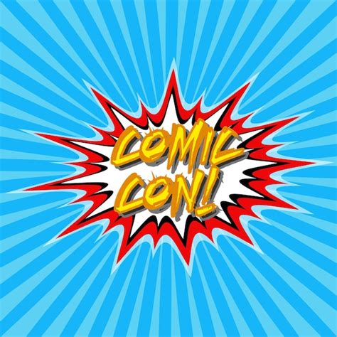 Premium Vector Comic Con Pop Art Style