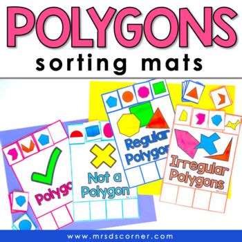 Polygons Sorting Mats Mats Included Polygon Shape Activity