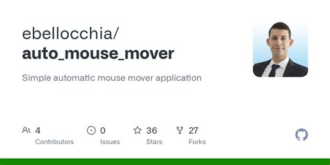 Github Ebellocchiaautomousemover Simple Automatic Mouse Mover Application