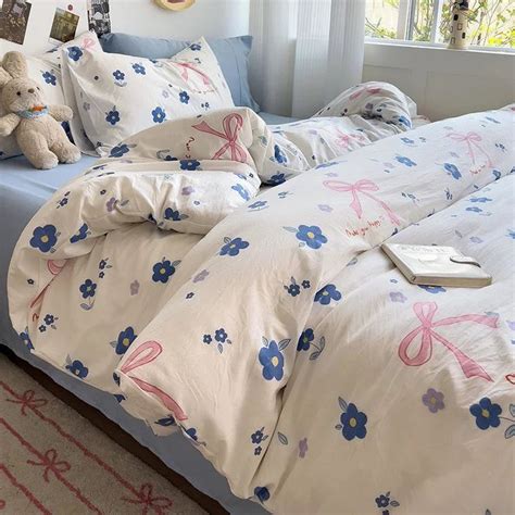Bed Linen Bedding Set A Class Washed Cotton Four Piece Bed Sheets Set